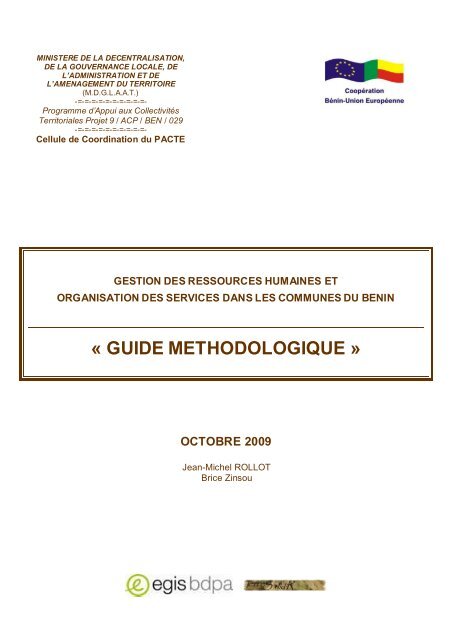 guide methodologique - Association Nationale des Communes du ...
