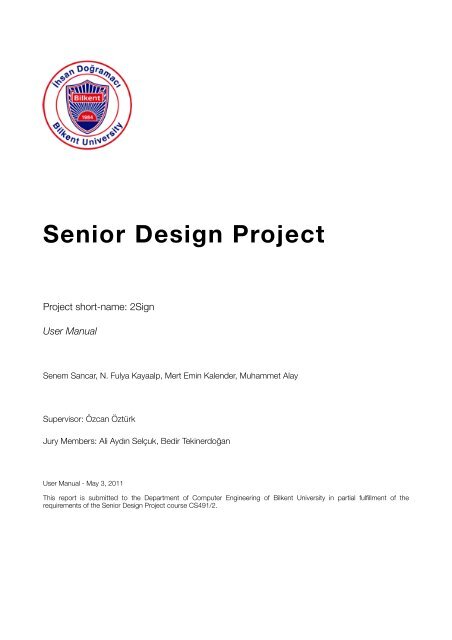 Senior Design Project - Bilkent University