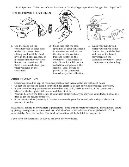 Stool Specimen Collection