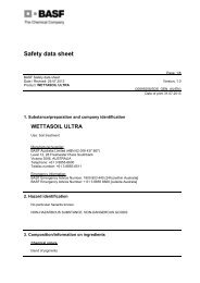 MSDS - Globe Australia