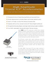 ICPÃ‚Â®-Powered MEMS Shock Accelerometer with ... - PCB Piezotronics