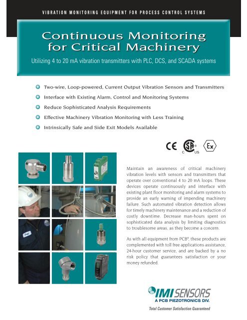 vibration monitoring equipment for process ... - PCB Piezotronics