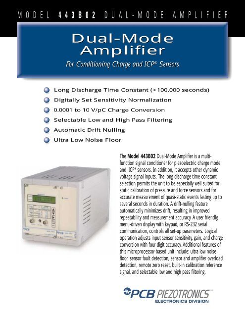 Model 443B02 - PCB Piezotronics