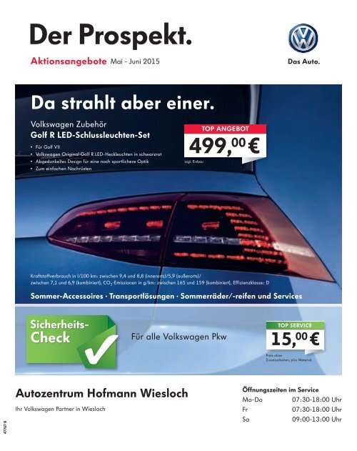 Der Prospekt.