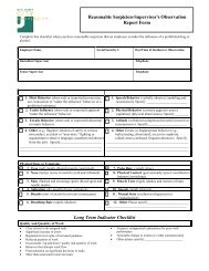 INFORMAL OBSERVATION REPORT FORM