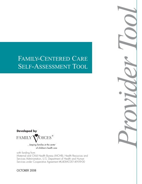 Family-centered care self-assessment tool: Provider ... - Family Voices