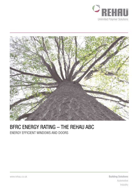 BFRC ENERGY RATING â€“ THE REHAU ABC - Astraseal Downloads
