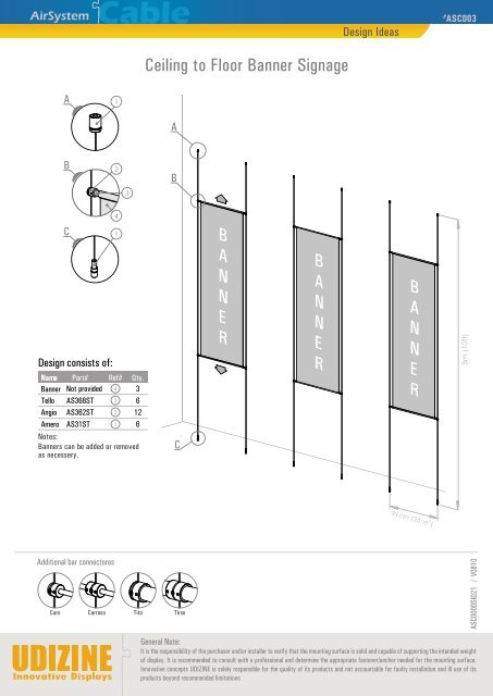 Ceiling to Floor Banner Signage