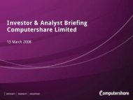 (DRS) Statement - Computershare