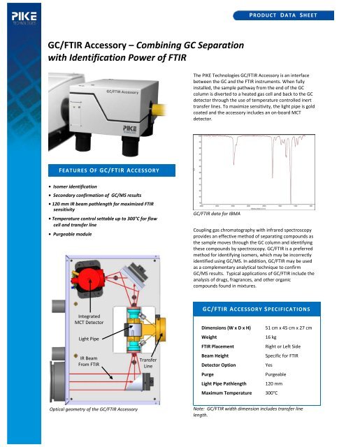 GC-FTIR - PIKE Technologies