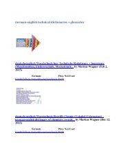 technical manual + sentence translator: german-english dictionary ...