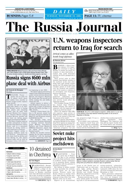 Russian - The Russia Journal