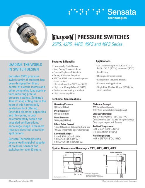Data Sheet (PDF) - Sensata