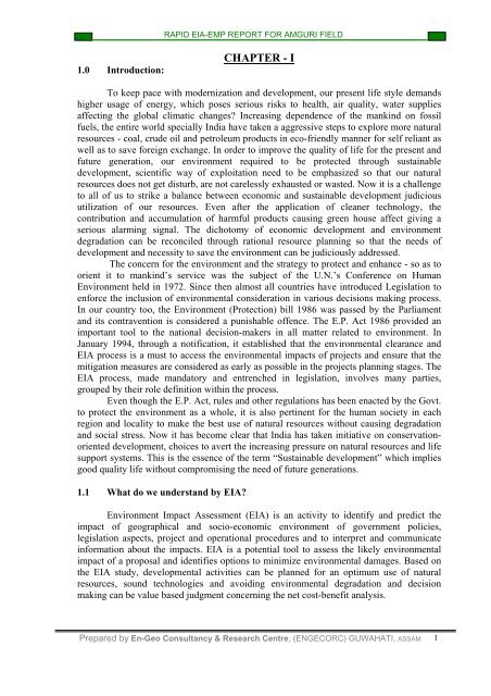 Chapter I-IV - Pollution Control Board, Assam