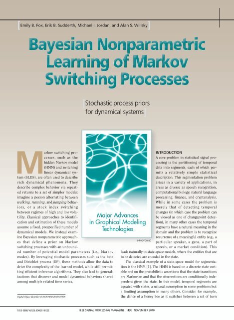 Bayesian Nonparametric Learning of Markov Switching Processes Bayesian Nonparametric Learning of Markov Switching Processes