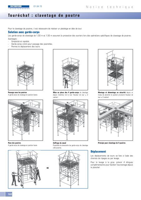 Touréchaf : clavetage de poutre