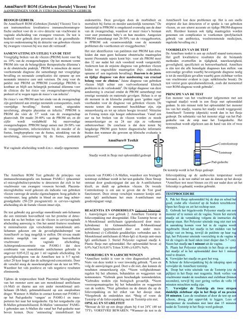 AmniSure® ROM (Gebroken [foetale] Vliezen) Test