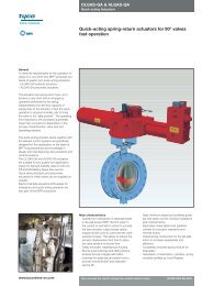 F793 SmartCal Positioner - Tyco Valves & Controls Home