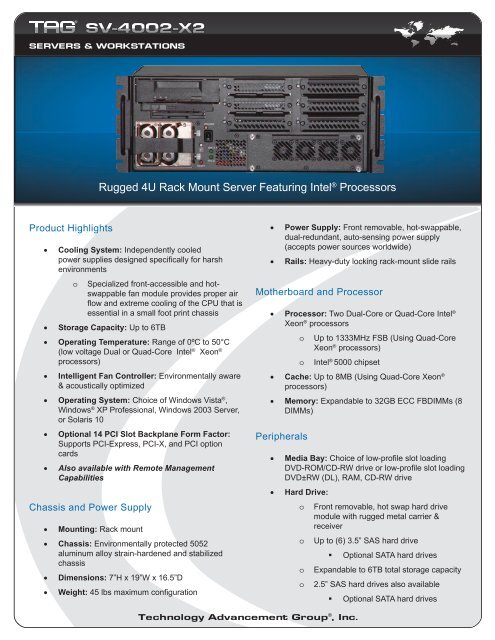 Rugged 4U Rack Mount Server - TAG.com