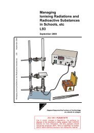 Student Safety Sheets - CLEAPSS