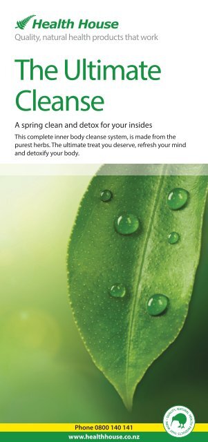 The Ultimate Cleanse Booklet - Health House