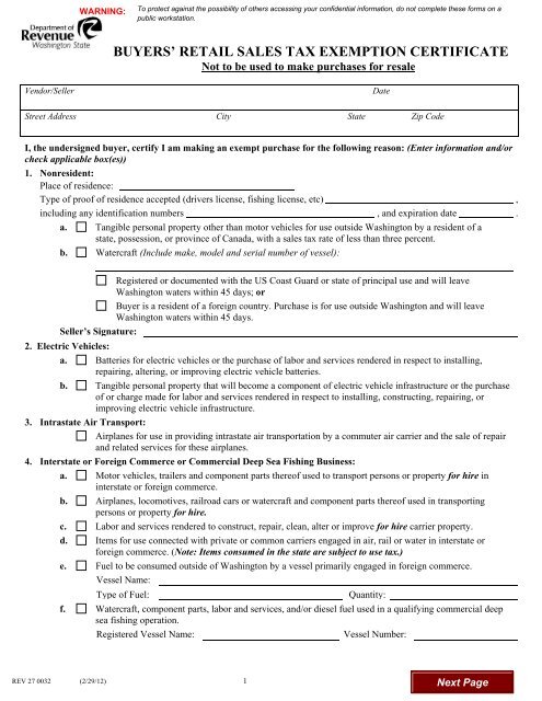BUYERS’ RETAIL SALES TA