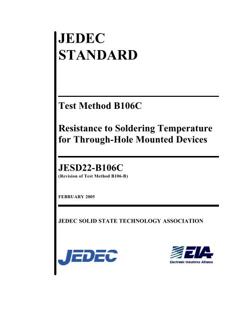 JEDEC STANDARD Test Method B106C Resistance ... - Auris GmbH