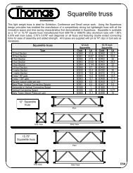 Pre-Rig truss - James Thomas Engineering