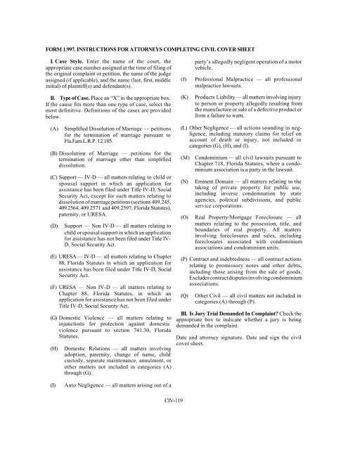 Florida Rules Of Civil Procedure Forms