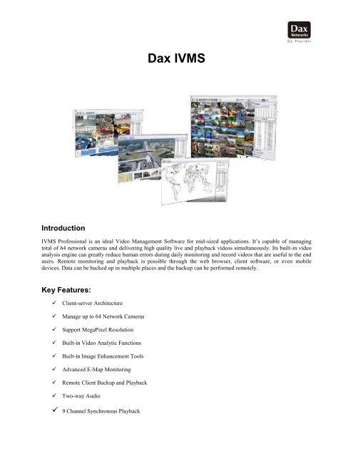 Dax IVMS - Dax Networks