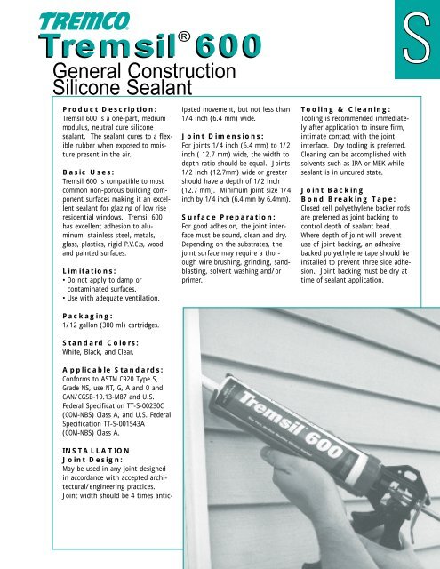 Tremsil 600 Tremsil 600 - TechnologyLK.com