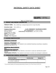 MSDS MIL-T-81772 Type II - Mach-Dynamics