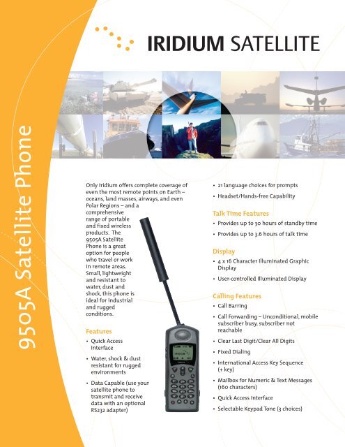 Iridium 9505A Brochure - Explorer Satellite