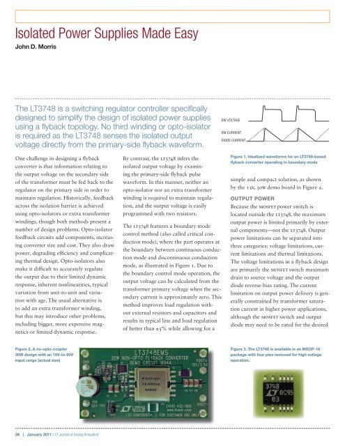 Isolated Power Supplies Made Easy
