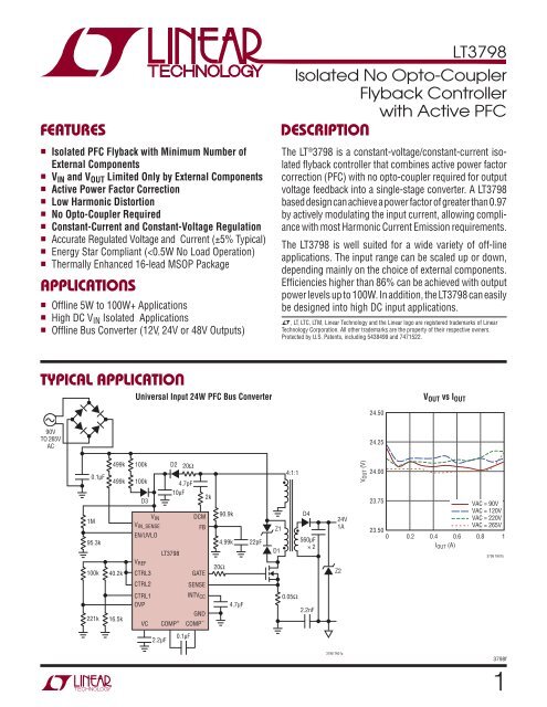 LT3798 - Linear Technology
