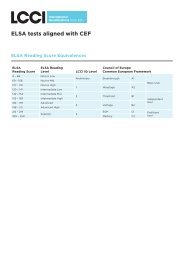 The ELSA Reading Test - Instructions and Sample Questions