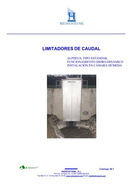 Limitadores de caudal Alpheus tipo estandar - Hidrostank