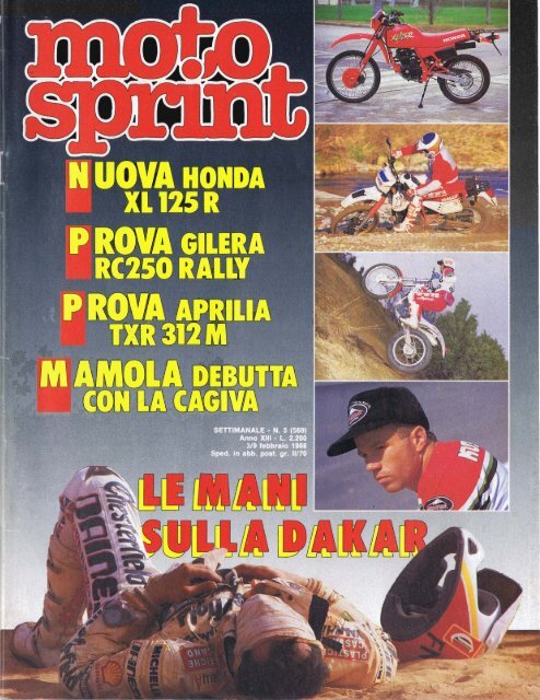 GILIRA Re 250 RALLY - Gilera Bi4