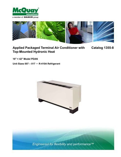 Applied Packaged Terminal Air Conditioner with Catalog 1355-8 - HTS