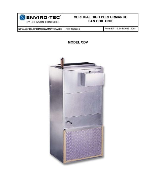 CDV Vertical High Performance Fan Coil Unit - Enviro-Tec