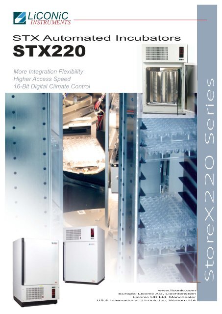 STX220 Flyer - LiCONiC Instruments
