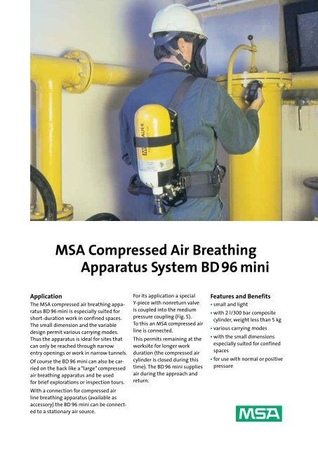 MSA Compressed Air Breathing