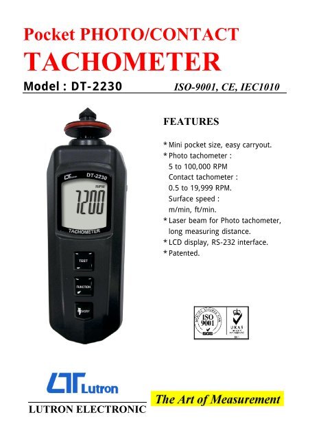 photo/contact tachometer