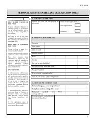 BEE declaration form
