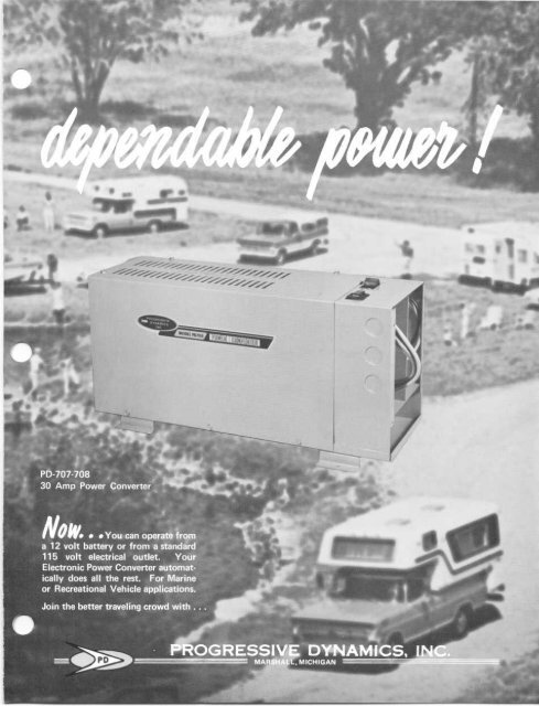 PD707 and PD708 - Progressive Dynamics, Inc.