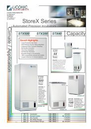 StoreX Series Flyer - LiCONiC Instruments