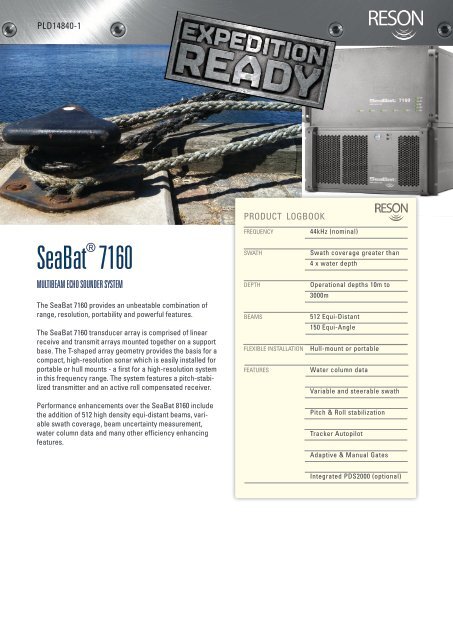 Reson Seabat 7160 - Seafloor Systems, Inc