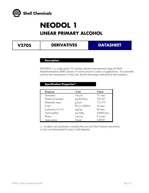 NEODOL 1