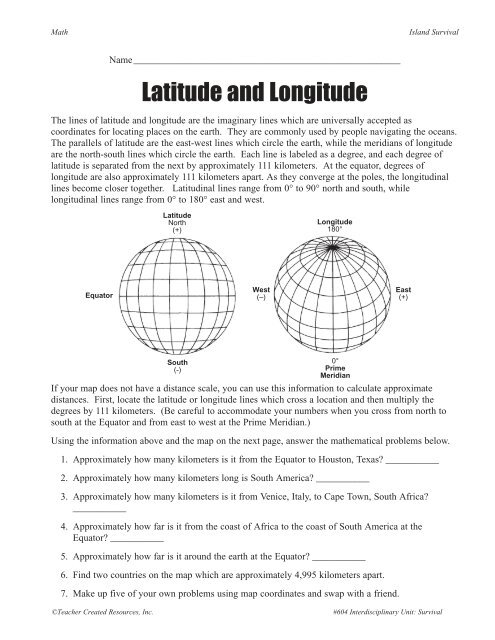 Using Latitude And Longitude To Calculate Distance