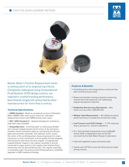 Positive Displacement Residential - Master Meter